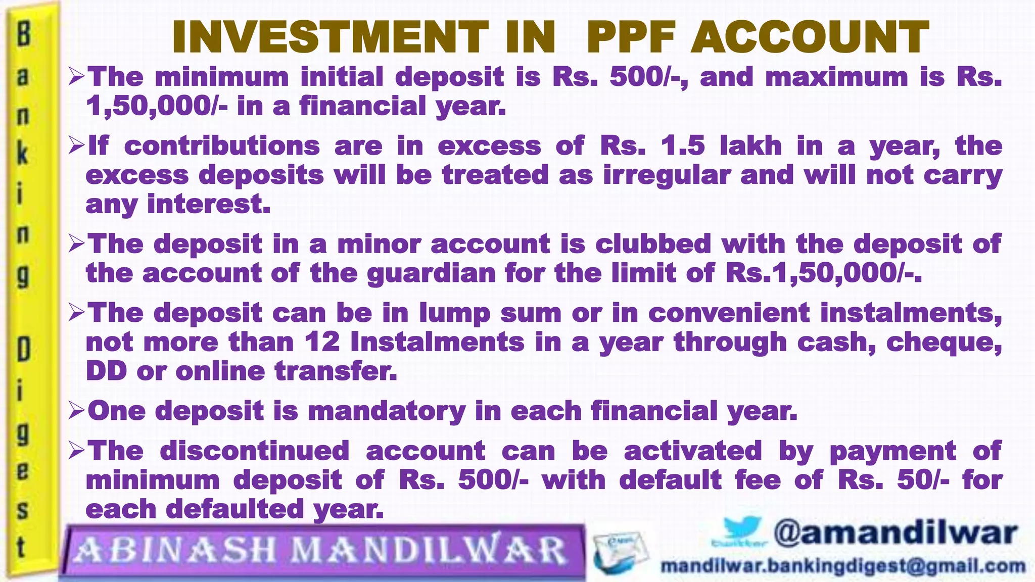 PPF (Public Provident Fund) Account 2019 in Hindi–Benefits, updated ...