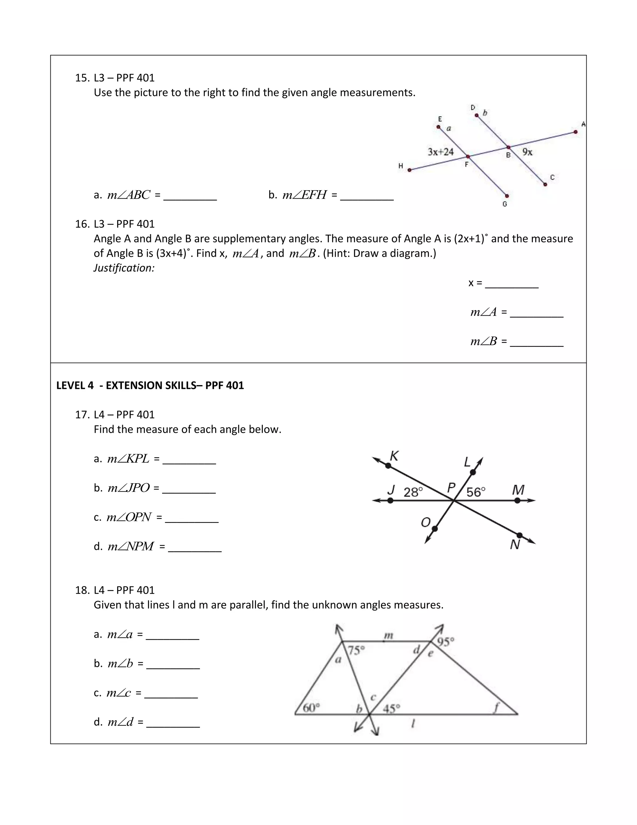 Ppf401 skill sheet1 | DOCX