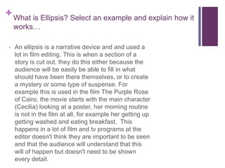 Pp!!!!film and video editing techniques template 2014 v2 | PPT