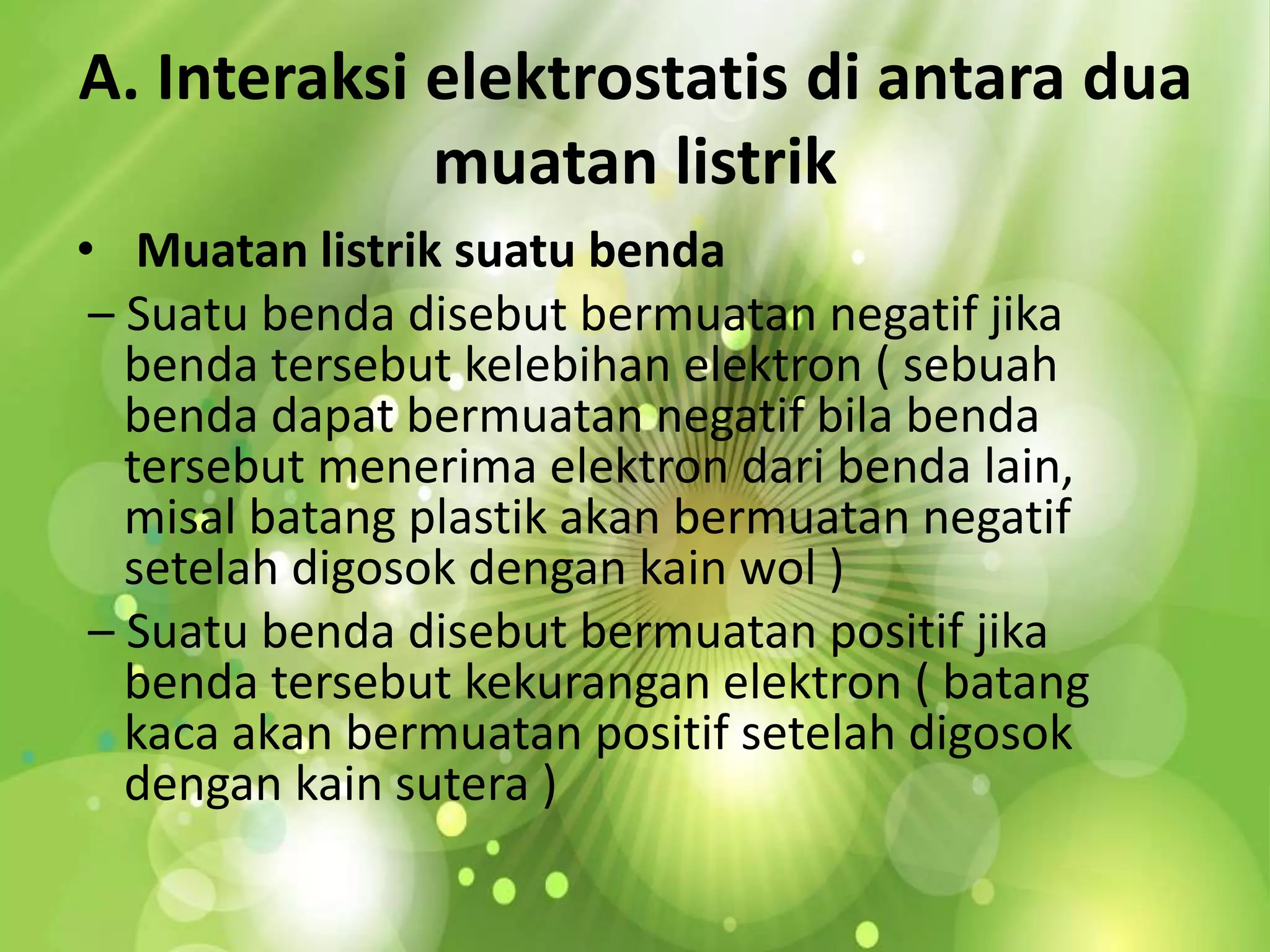 Pp fisika elektrostatika | PPTX