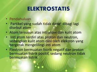 Pp fisika elektrostatika | PPT
