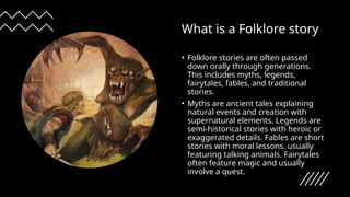 PP Folklore lesson cycle_lesson series & intro | PPTX