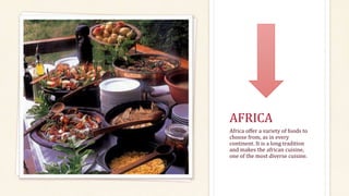 FOOD AROUND THE WORLD....ENGLISH PROJECT | PPTX