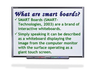 Smart Boards | PPT