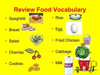FOOD VOCABULARY AND GRAMMAR | PPT