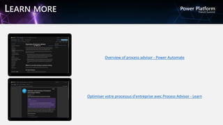 Utiliser Process Advisor | PPTX | Computer Software and Applications ...