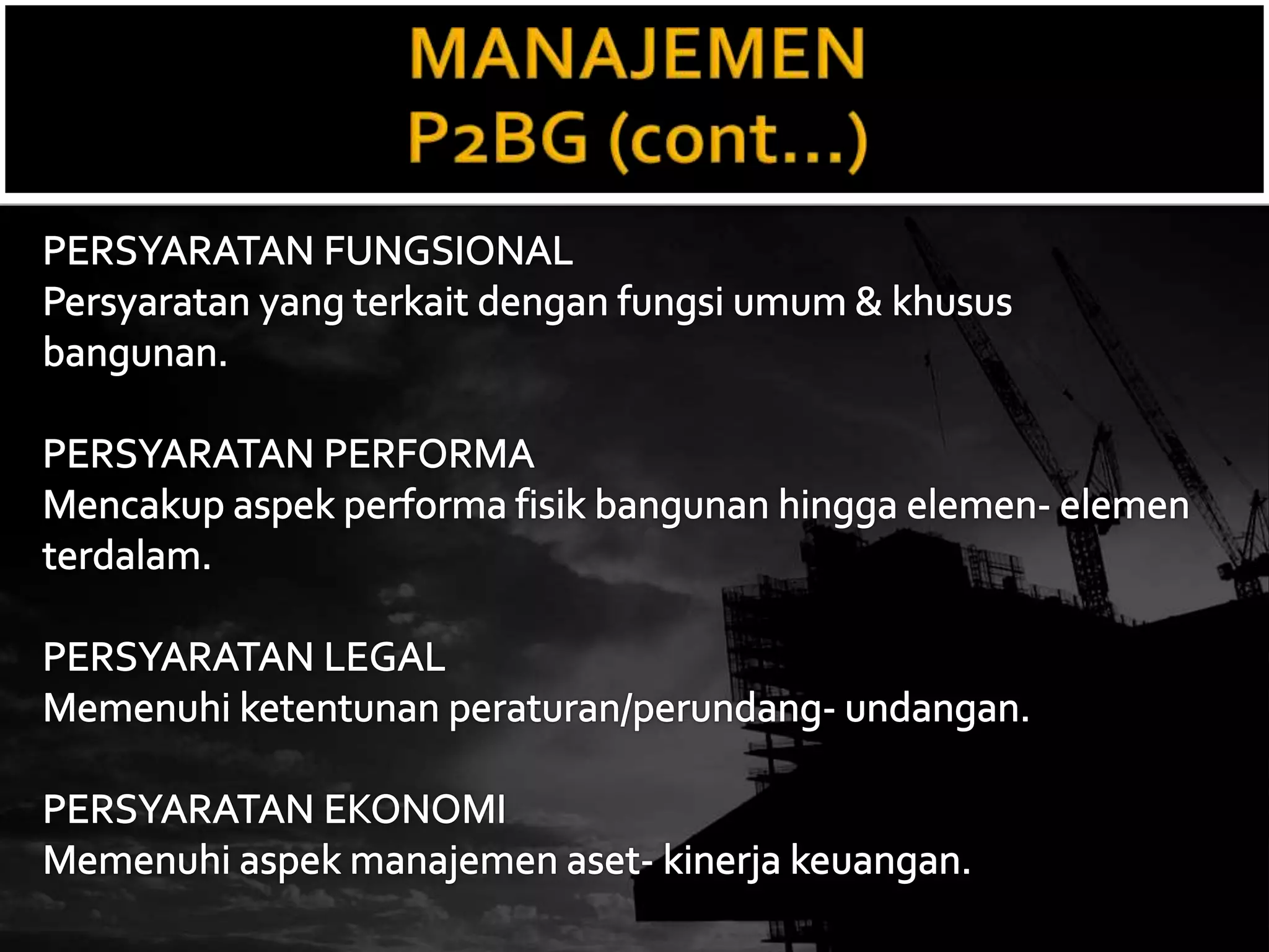 Pemeliharaan dan Perawatan Gedung | PPTX