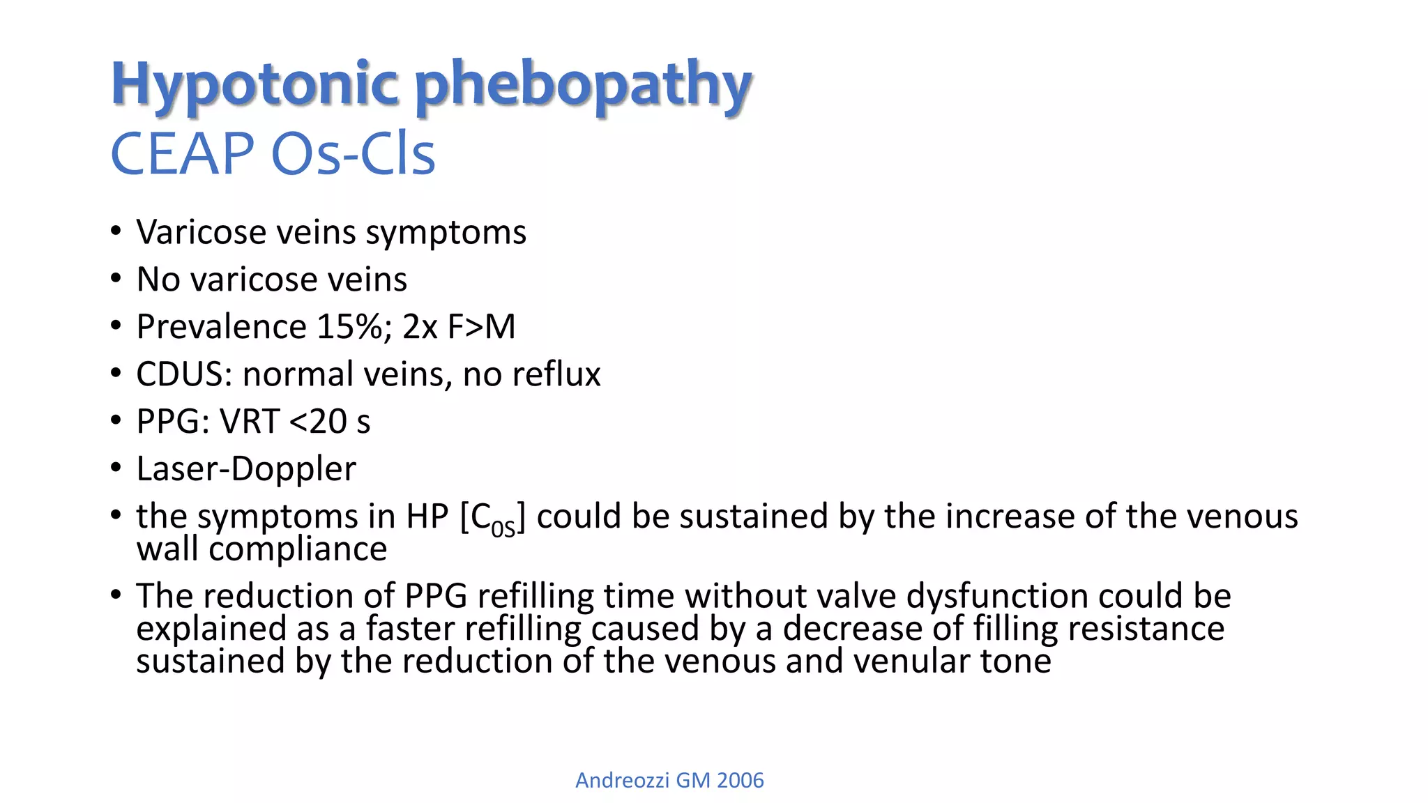 PPG and CDUS in venous reflux disease | PPTX