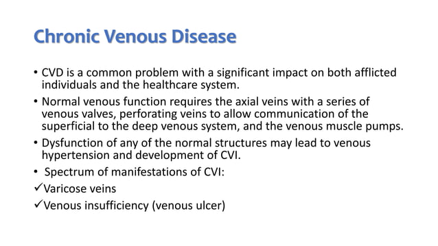 PPG and CDUS in venous reflux disease | PPTX