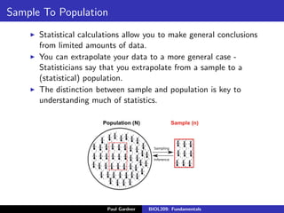 Fundamentals of statistical analysis | PDF