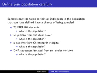 Fundamentals of statistical analysis | PDF