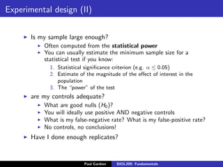 Fundamentals of statistical analysis | PPT