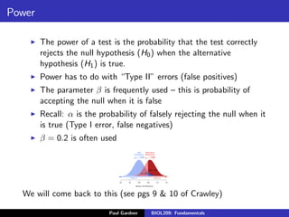 Fundamentals of statistical analysis | PDF