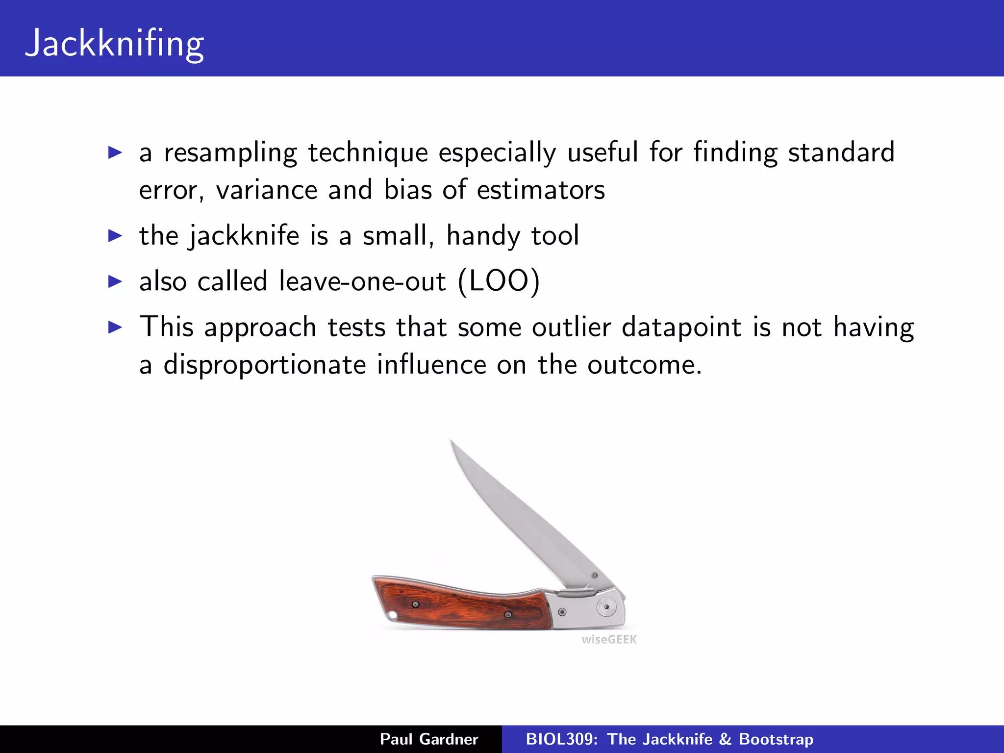 The jackknife and bootstrap | PDF