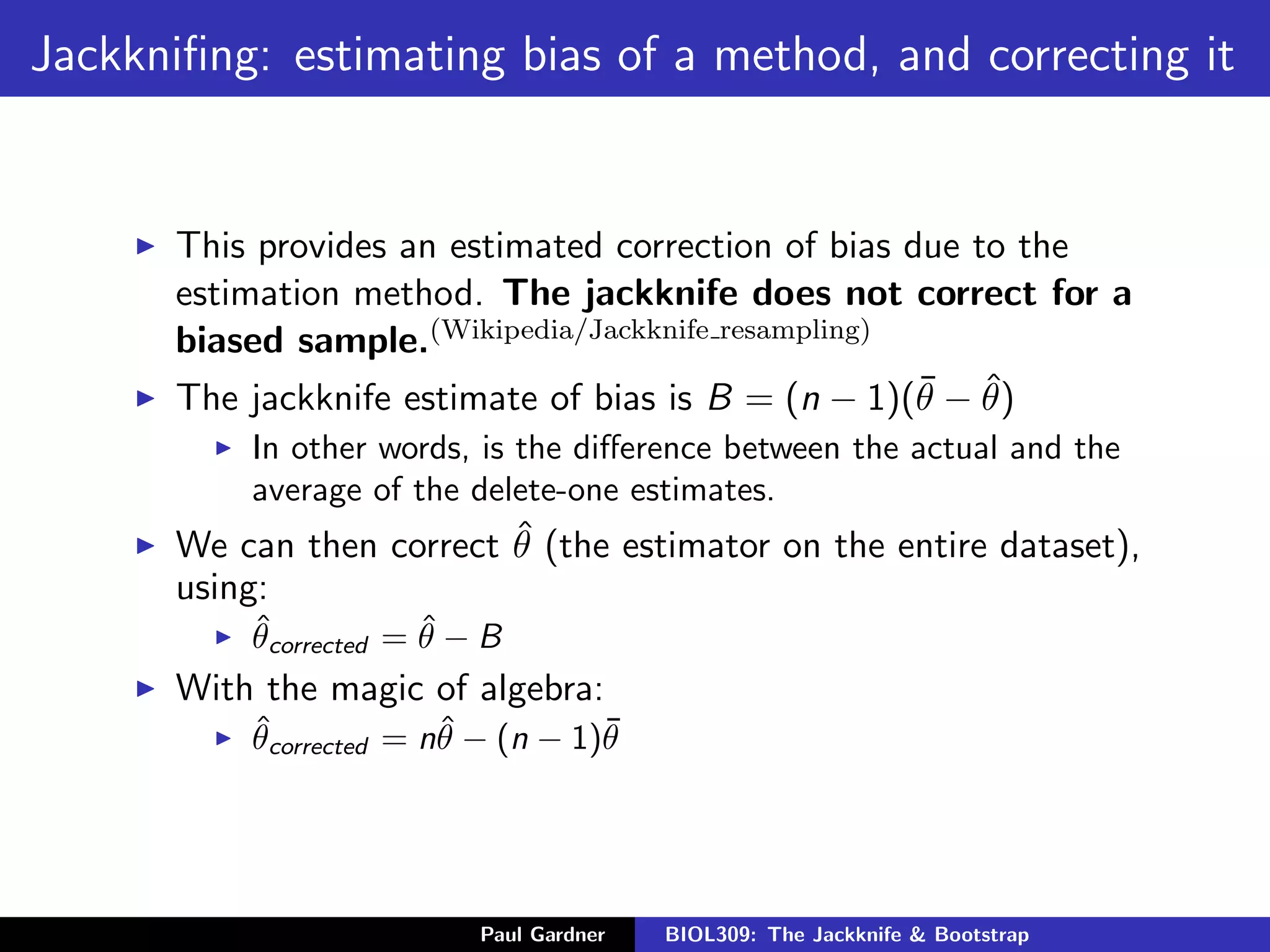 The jackknife and bootstrap | PDF