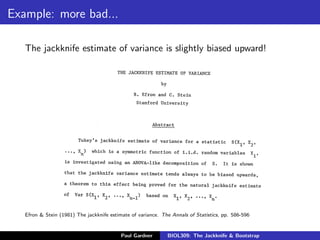The jackknife and bootstrap | PDF