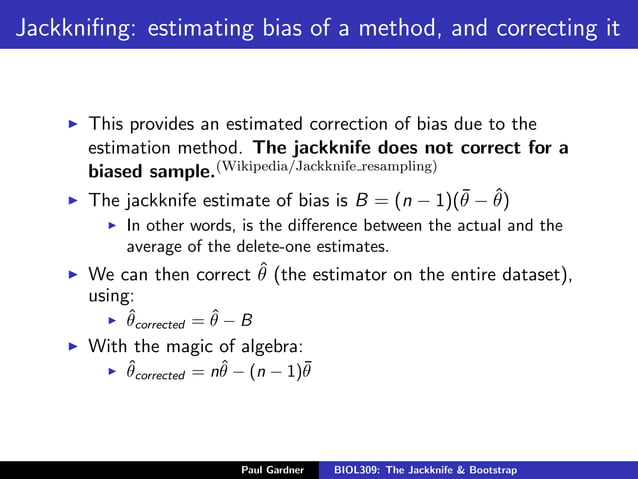 The jackknife and bootstrap | PDF
