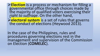 PPG - Nature of Elections and Political Parties W 5.pptx