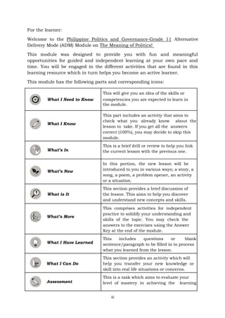 Philippine Politics and Governance: The Meaning of Politics | DOC