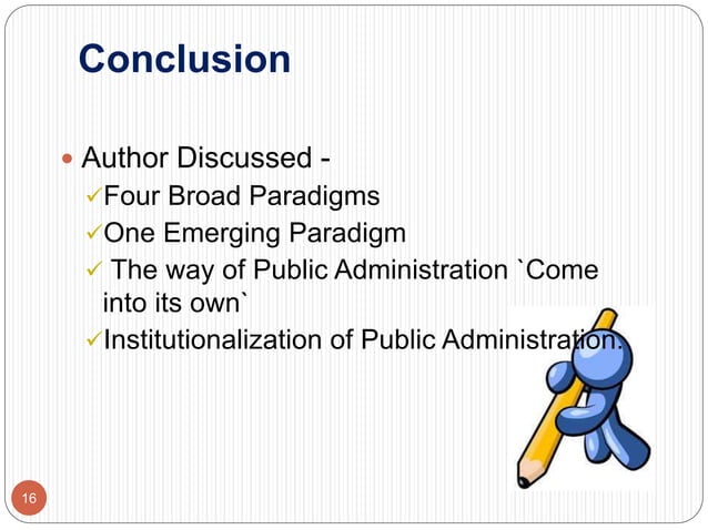 Paradigms of public administration | PPTX | Science