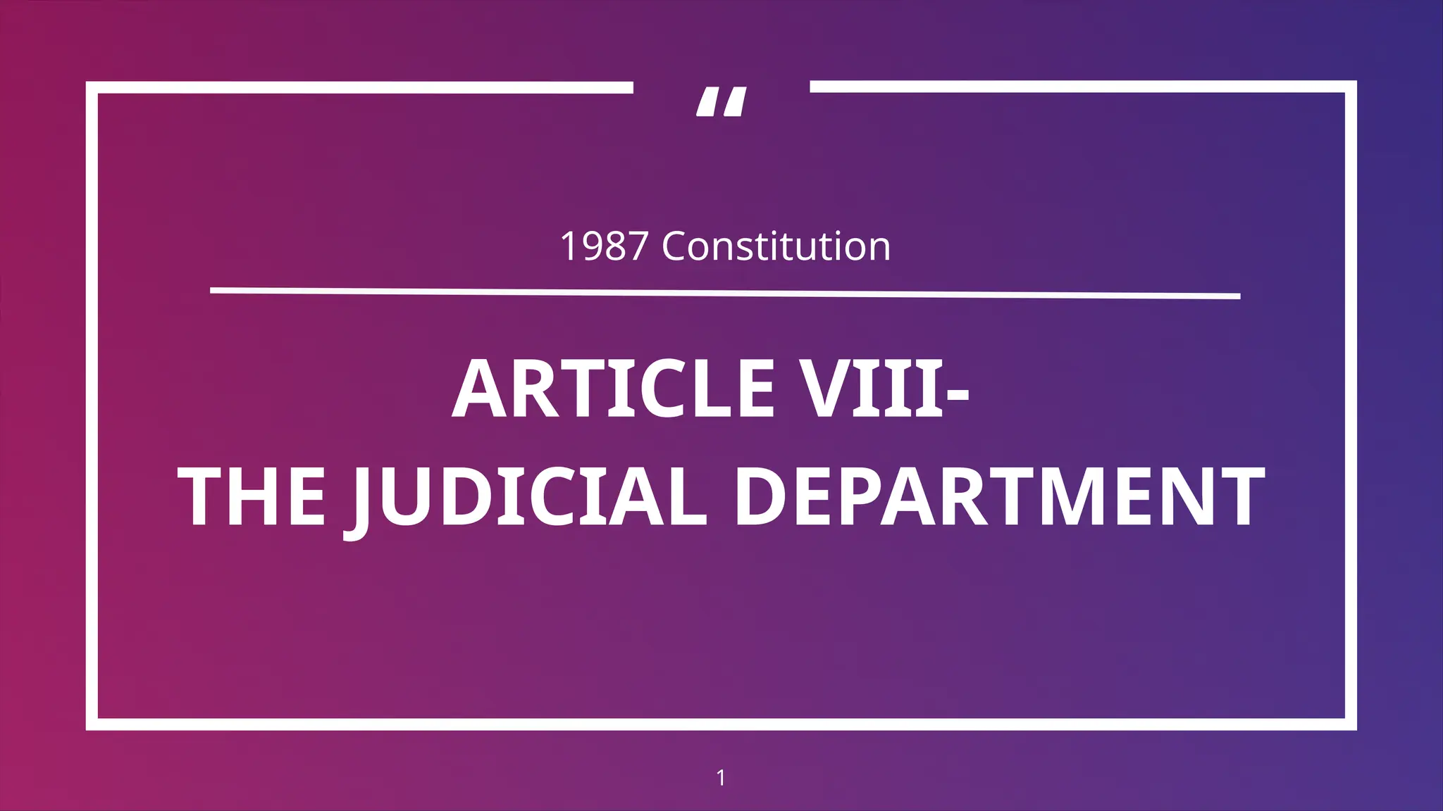 PHILIPPINE POLITICS AND GOVERNANCE- JUDICIARY-HUMSS | PPTX