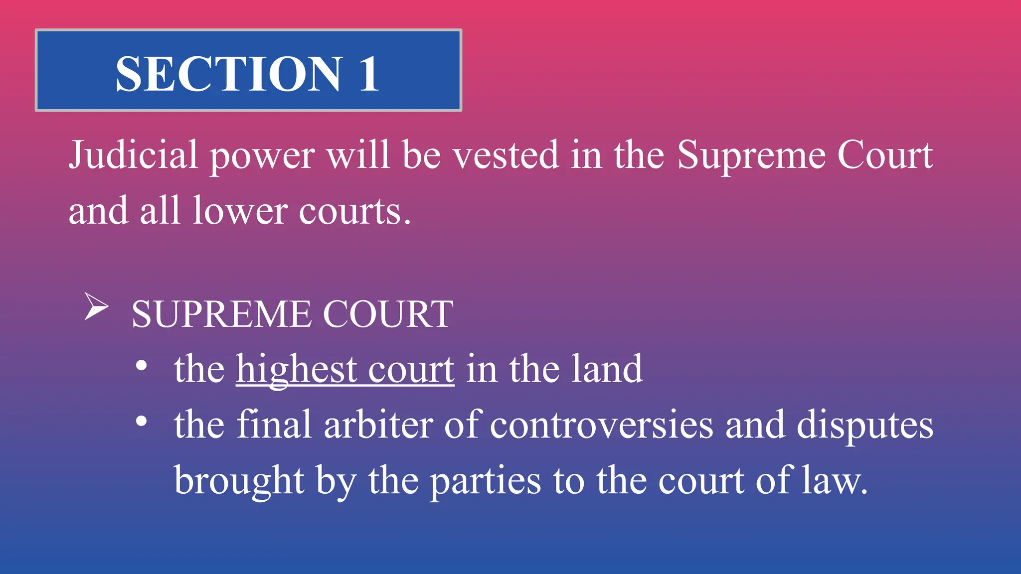 PHILIPPINE POLITICS AND GOVERNANCE- JUDICIARY-HUMSS | PPTX