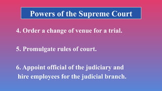 PHILIPPINE POLITICS AND GOVERNANCE- JUDICIARY-HUMSS | PPTX