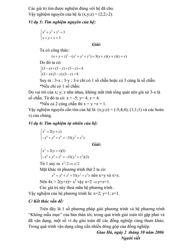 Pp giai pt va hpt khong mau muc | PDF