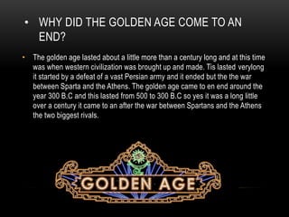 Power Point Golden Age | PPTX