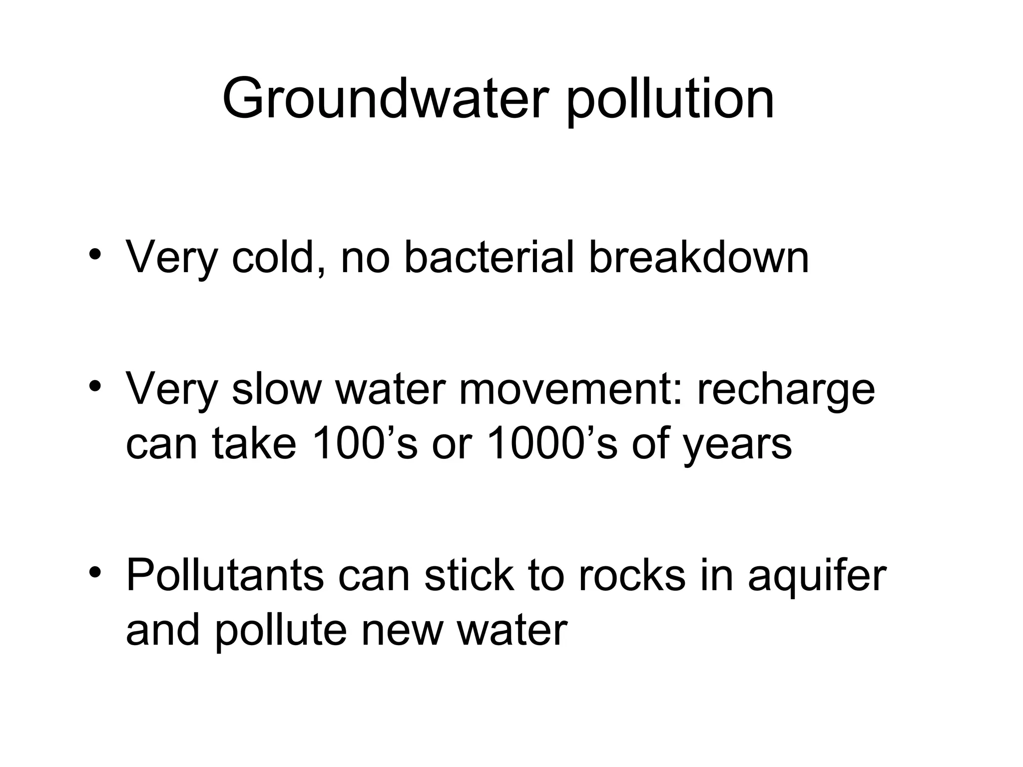 groundwater pollution | PPT