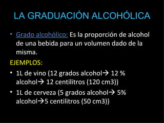 El alcohol y su comportamiento en el organismo | PPT