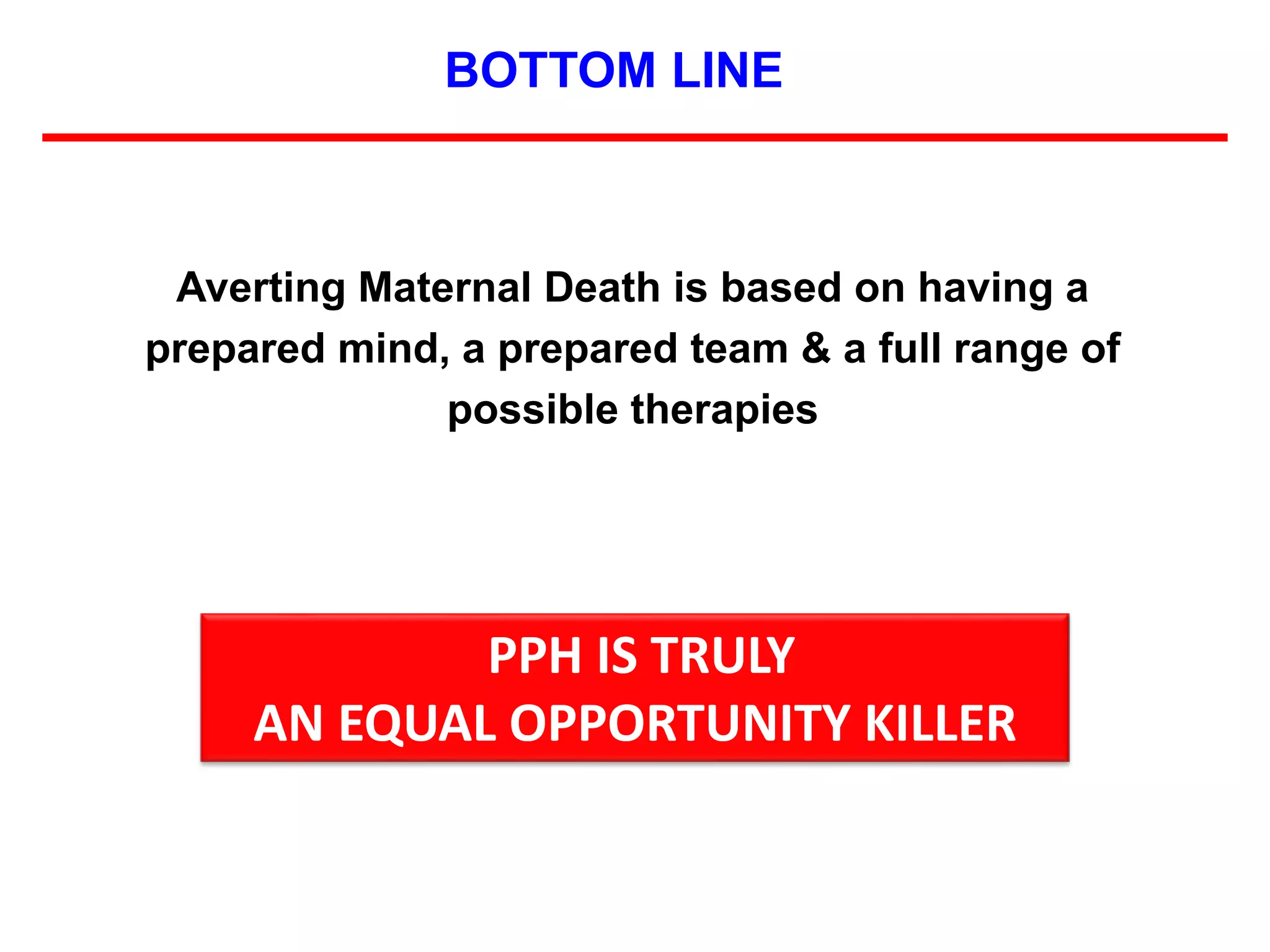 Medical Management of Post-partum Hemorrhage (PPH) | PPTX