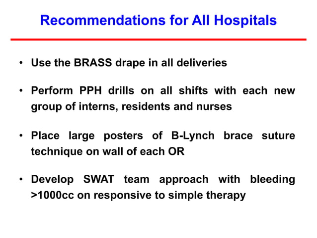Medical Management of Post-partum Hemorrhage (PPH) | PPTX
