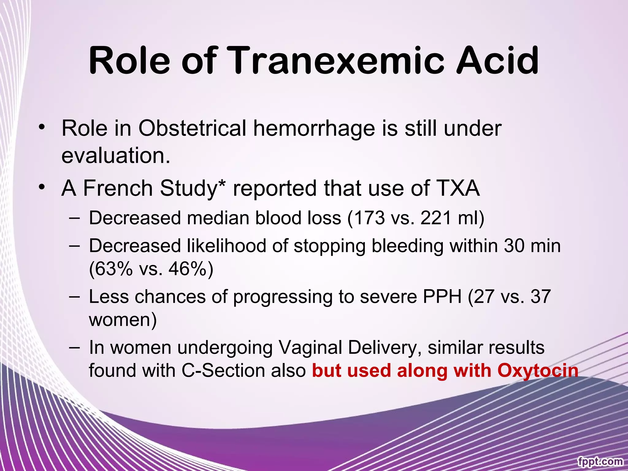 Post Partum Hemorrhage in ED | PPT