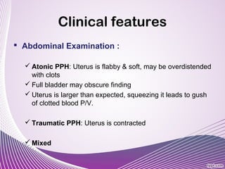 Post Partum Hemorrhage in ED | PPT