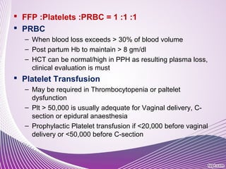 Post Partum Hemorrhage in ED | PPT
