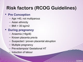 Post Partum Hemorrhage in ED | PPT