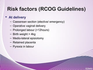 Post Partum Hemorrhage in ED | PPT