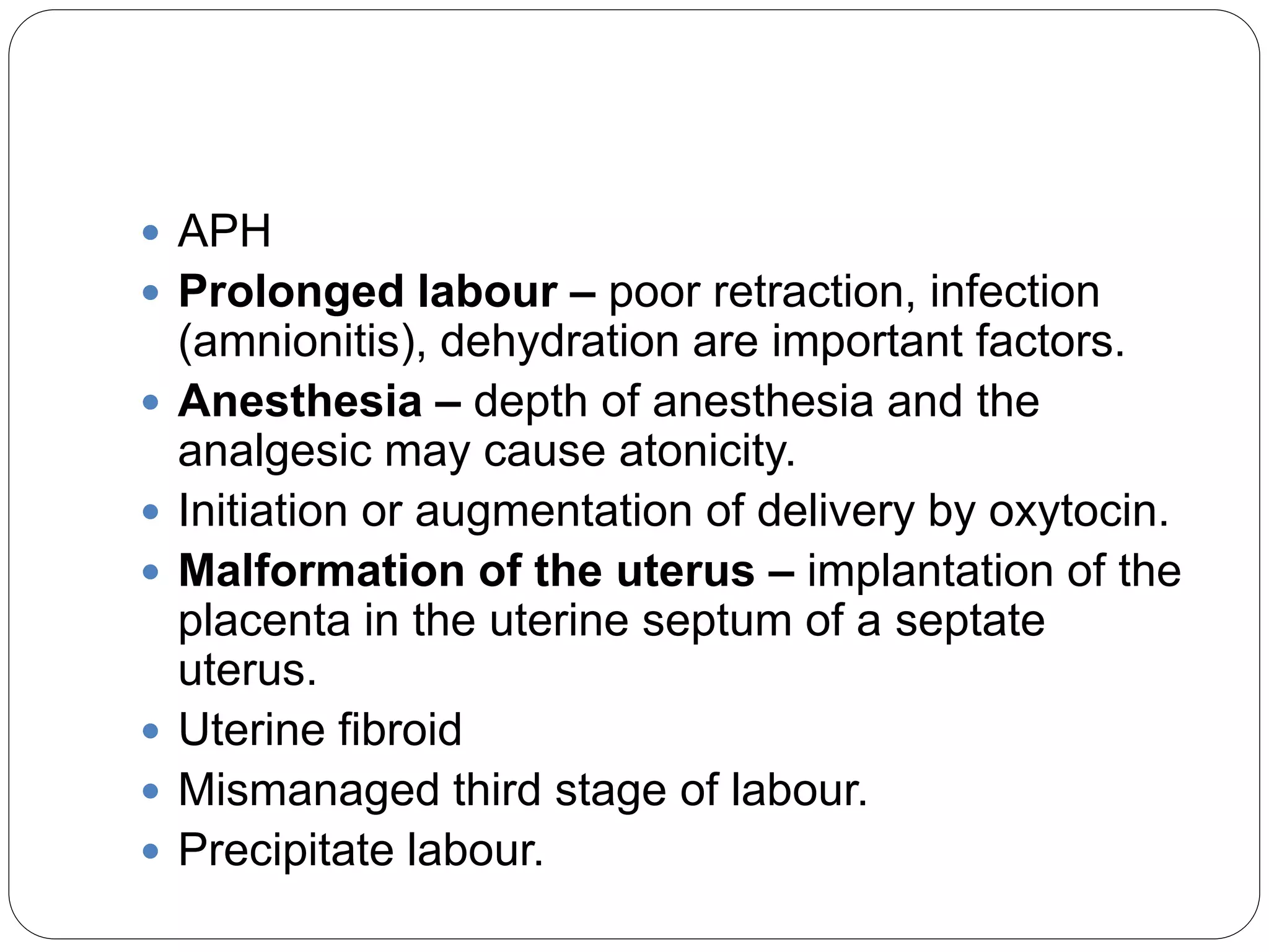 POST PARTUM HEMORRHAGE(PPH) | PPTX