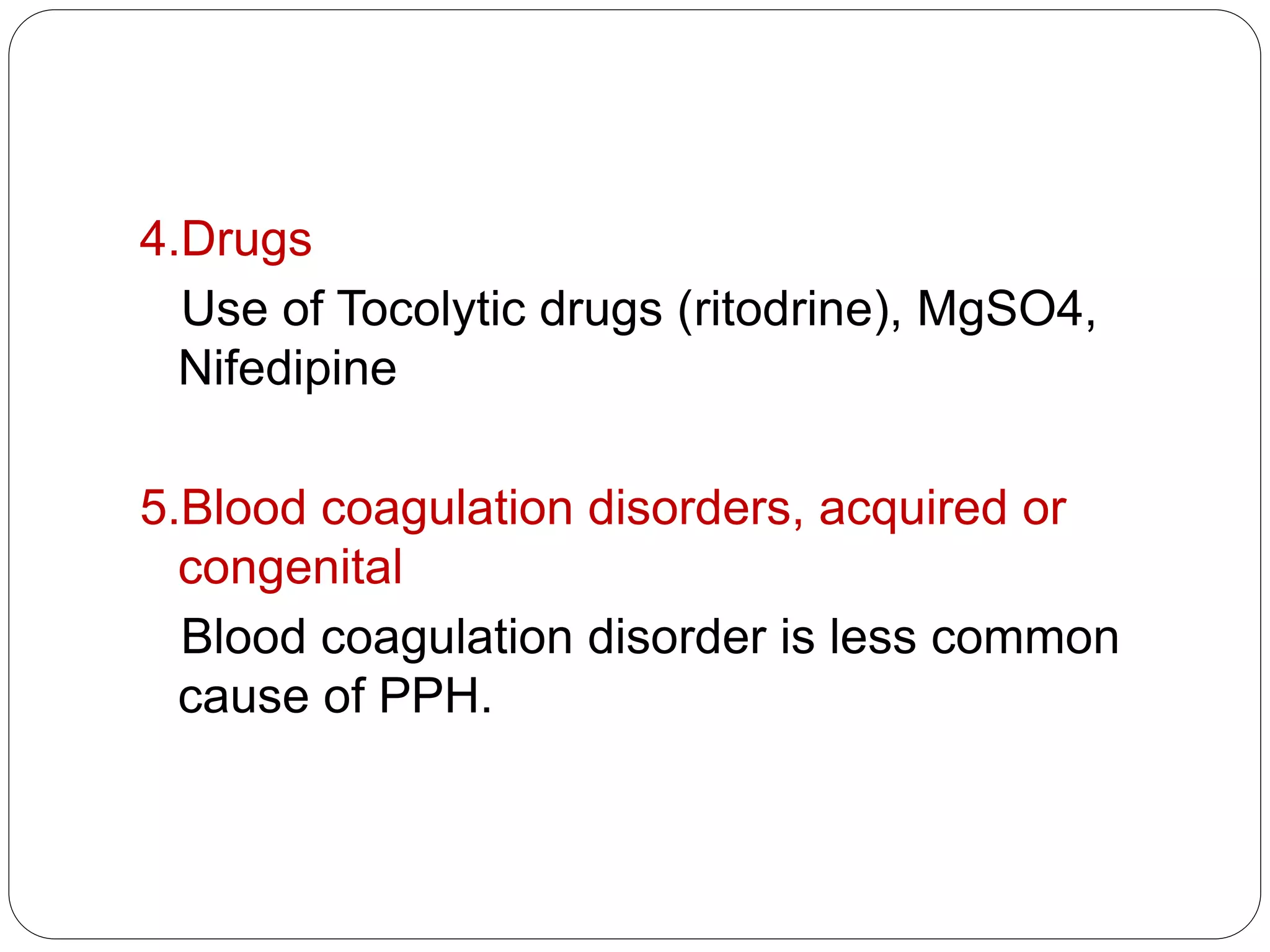 POST PARTUM HEMORRHAGE(PPH) | PPTX