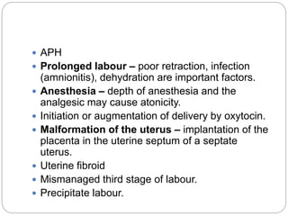 POST PARTUM HEMORRHAGE(PPH) | PPTX