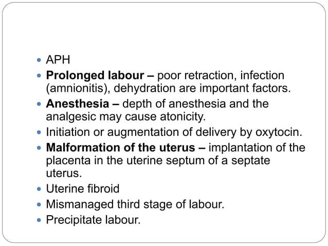 POST PARTUM HEMORRHAGE(PPH) | PPTX | Pregnancy | Reproductive Health