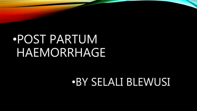 Post Partum Haemorrhage (B-Lynch, Stepwise uterine devascularization ...