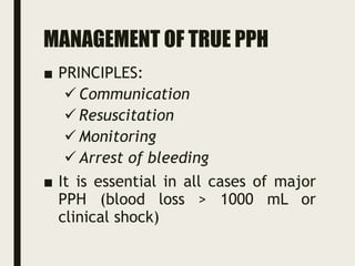 PPH pppppppppppppppppppppppppppppppp.pptx | Pregnancy | Reproductive Health