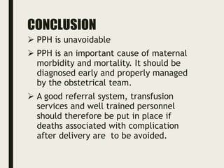 PPH pppppppppppppppppppppppppppppppp.pptx | Pregnancy | Reproductive Health