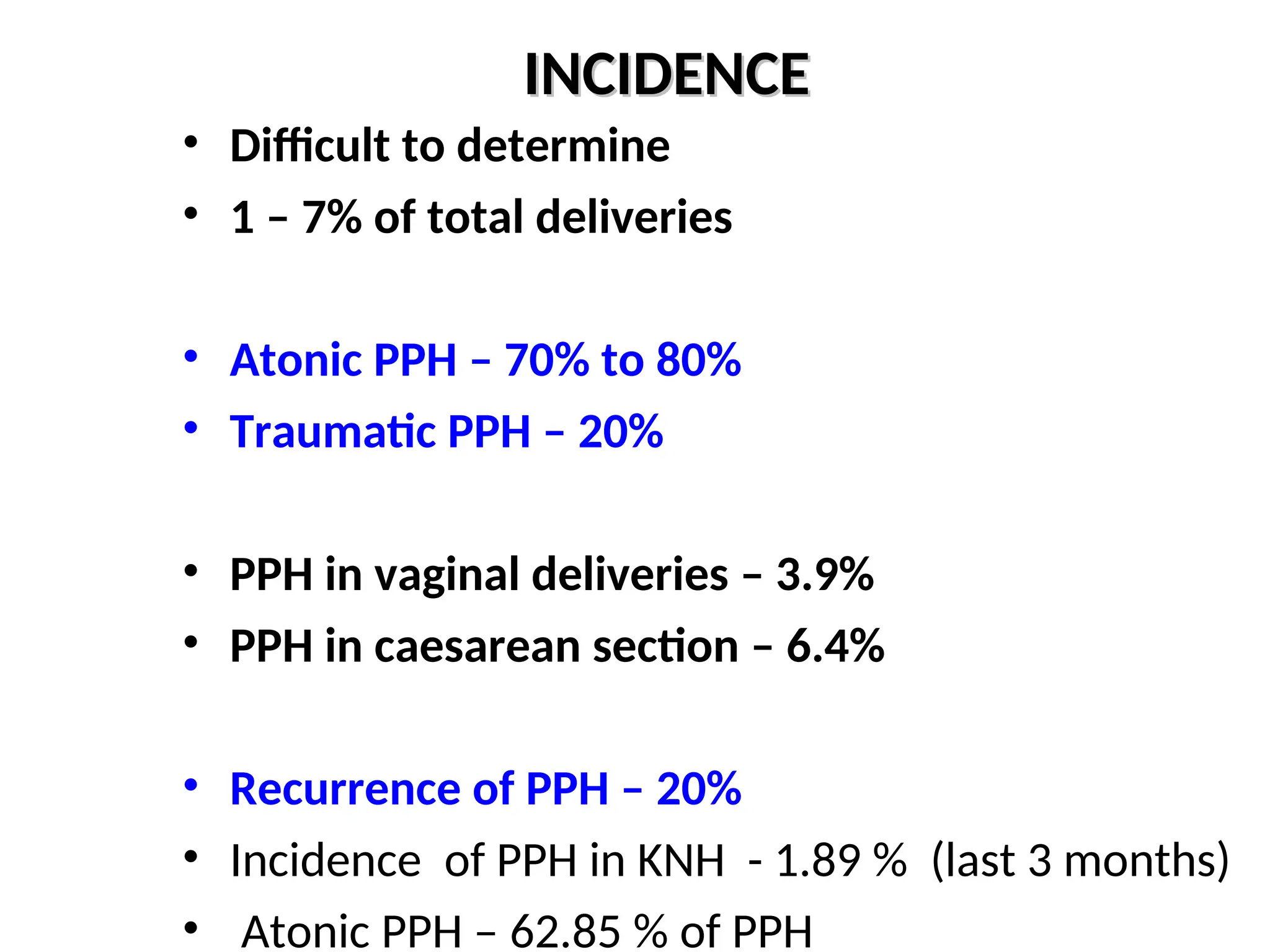 Post-partum haemorrhage Obstetrics and Gynecology.ppt