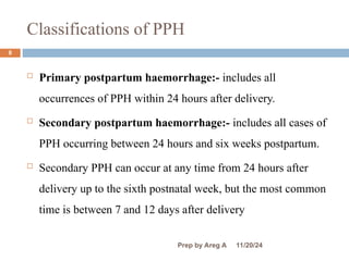 Post Partum H haemorrhage presentation.ppt