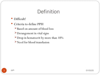 Post Partum Hemorrhages .............ppt