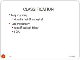 Post Partum Hemorrhages .............ppt