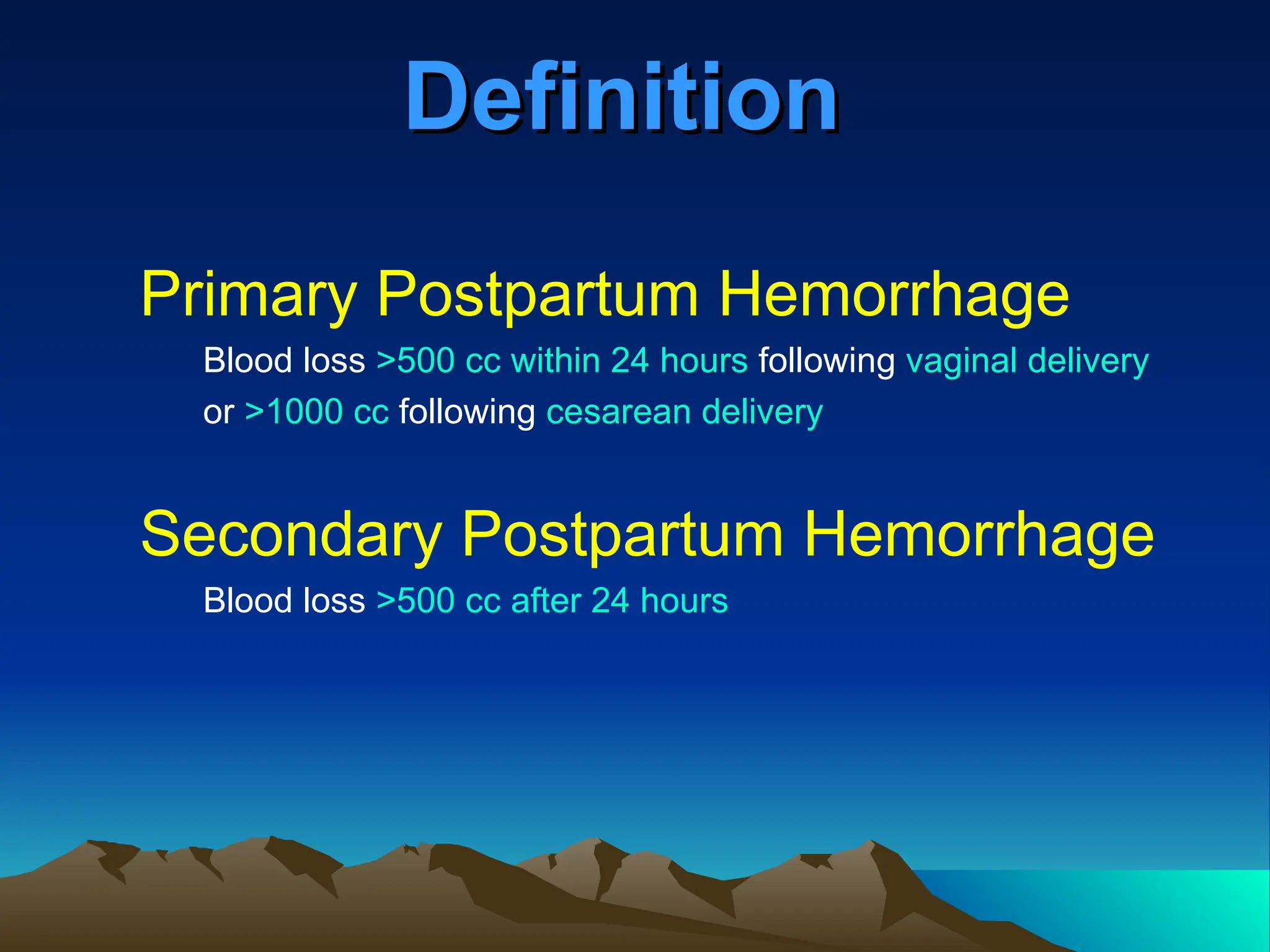 PPH basically the best ppt on post partum hemmorage.PPT